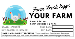 Free Egg carton label template (Printable & Customizable) – Farmer Brad