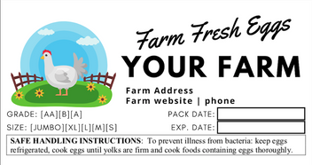 Free Egg carton label template (Printable & Customizable) – Farmer Brad