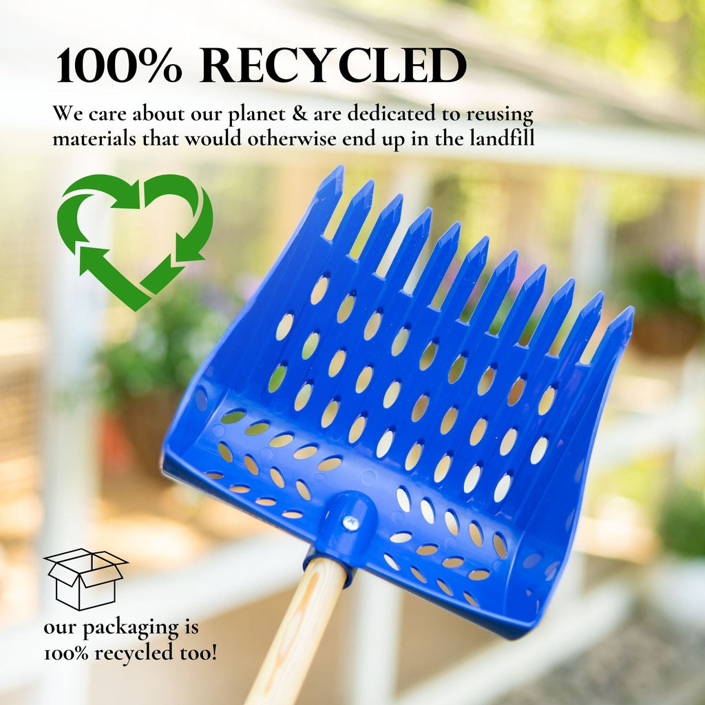 The Coop Scoop® Ground | 2-in-1 Chicken Poop Scoop & Rake | 48" Long H ...